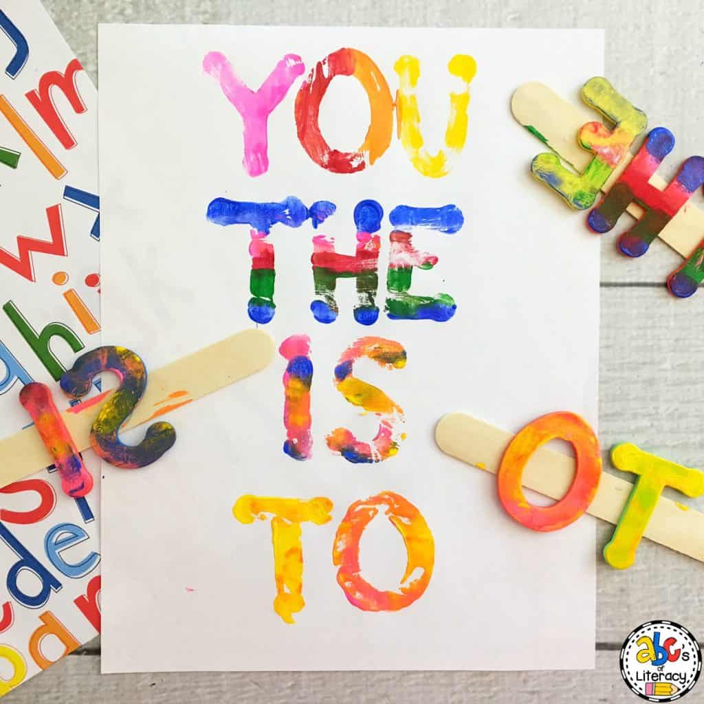 Sight Word Stamps: Sight Word Activity To Learn High Frequency Words