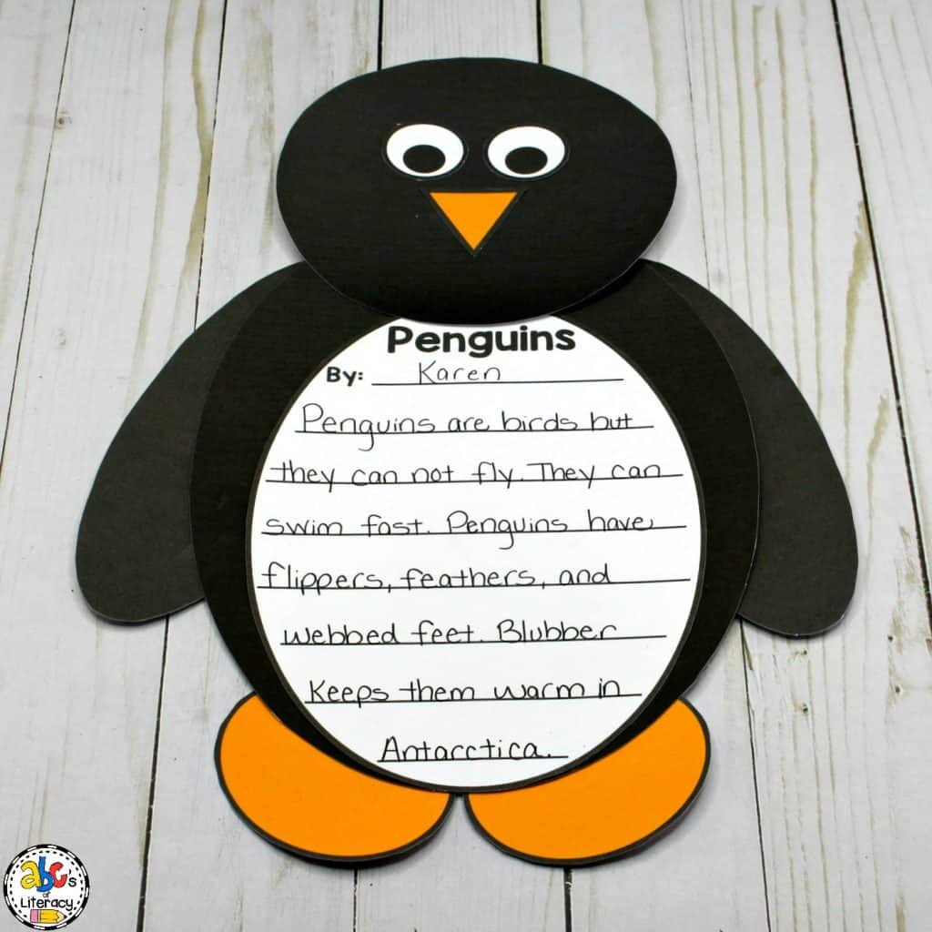 Penguin Activities for a Winter Animal Unit of Mini-Lesson