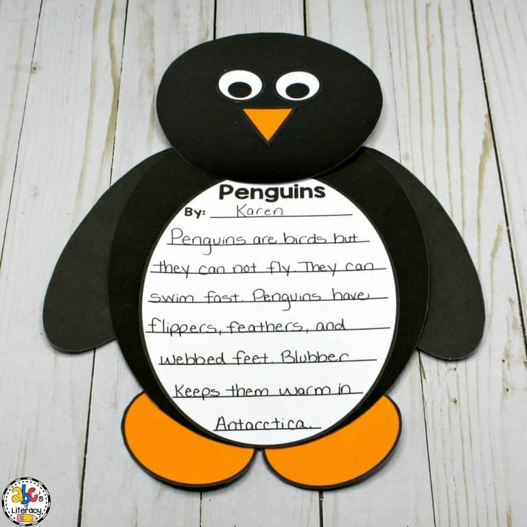 Penguin Activities for a Winter Animal Unit of Mini-Lesson