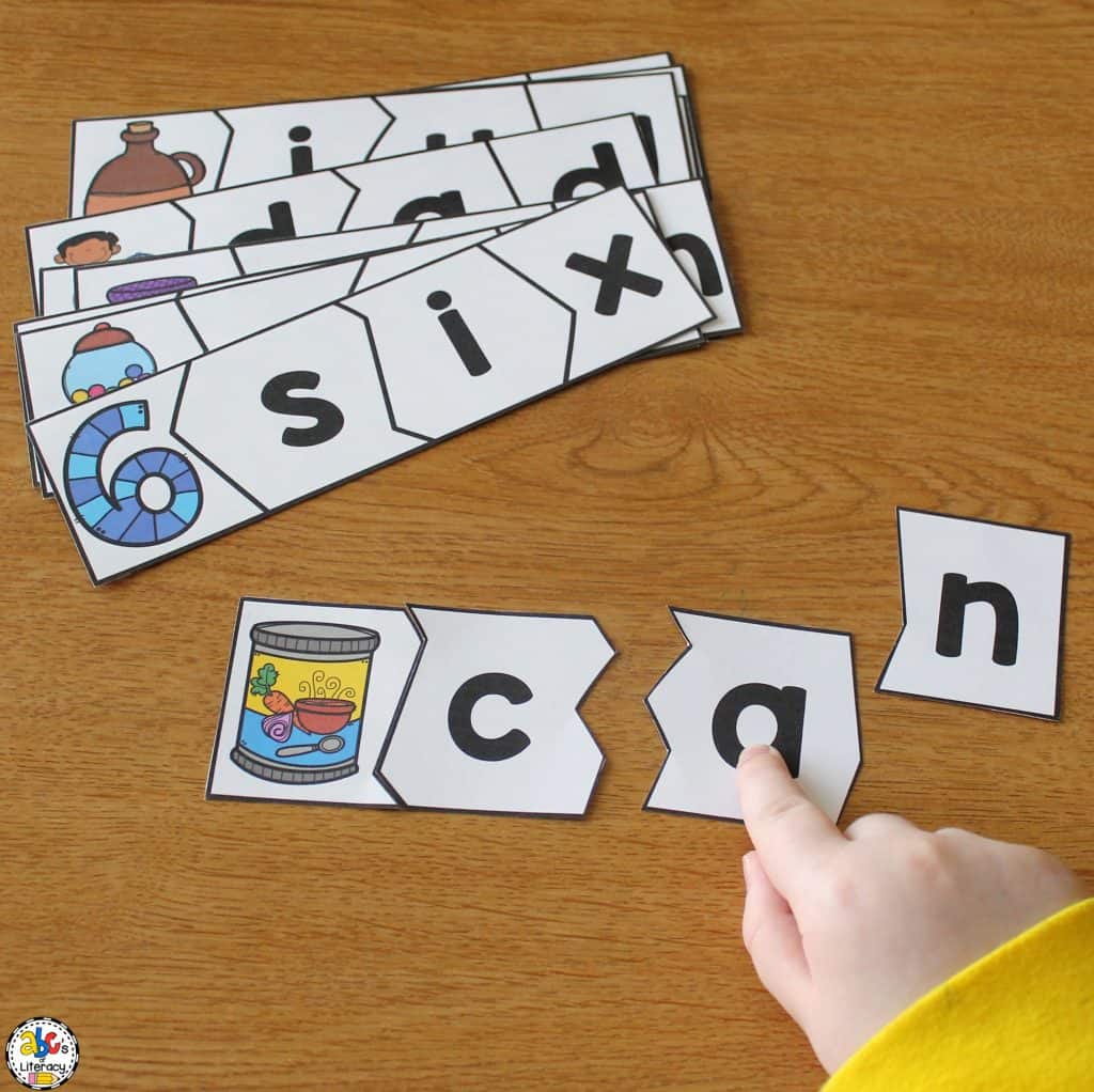CVC Word Puzzles: CVC Word Activity For Beginning Readers