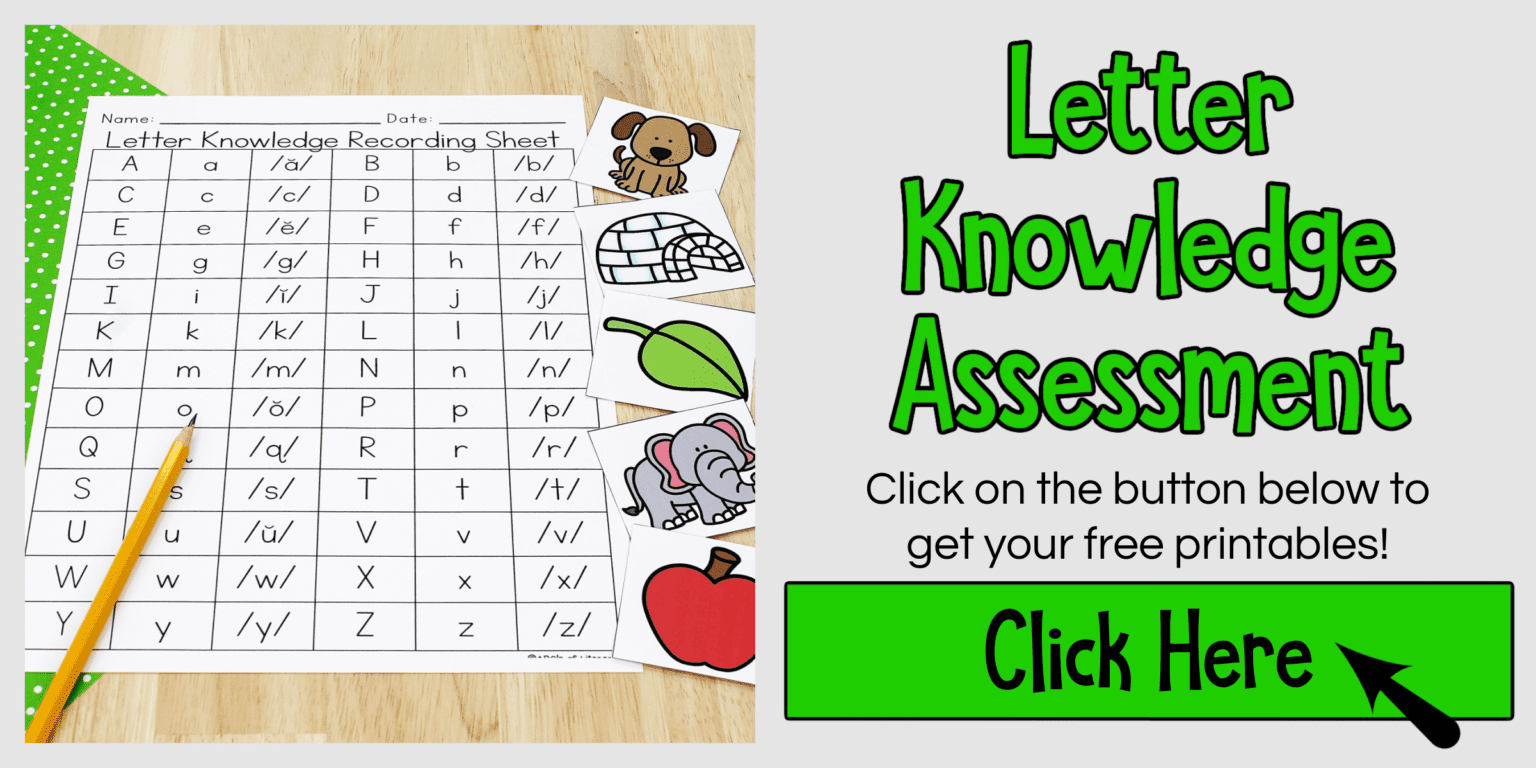 Sound & Letter Knowledge Assessment Recording Sheets