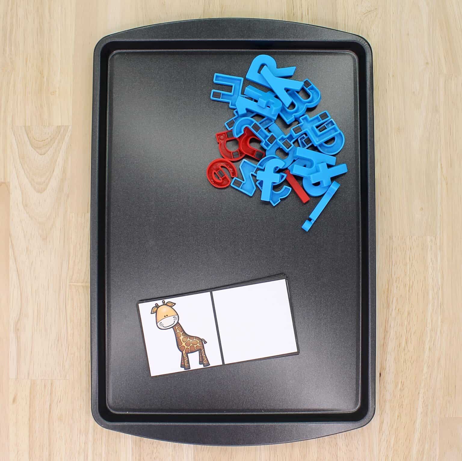 Magnetic Letter Beginning Sounds Activity for Beginning Readers