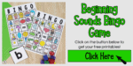 Beginning Sounds Bingo Game: Phonics Activity for Kids