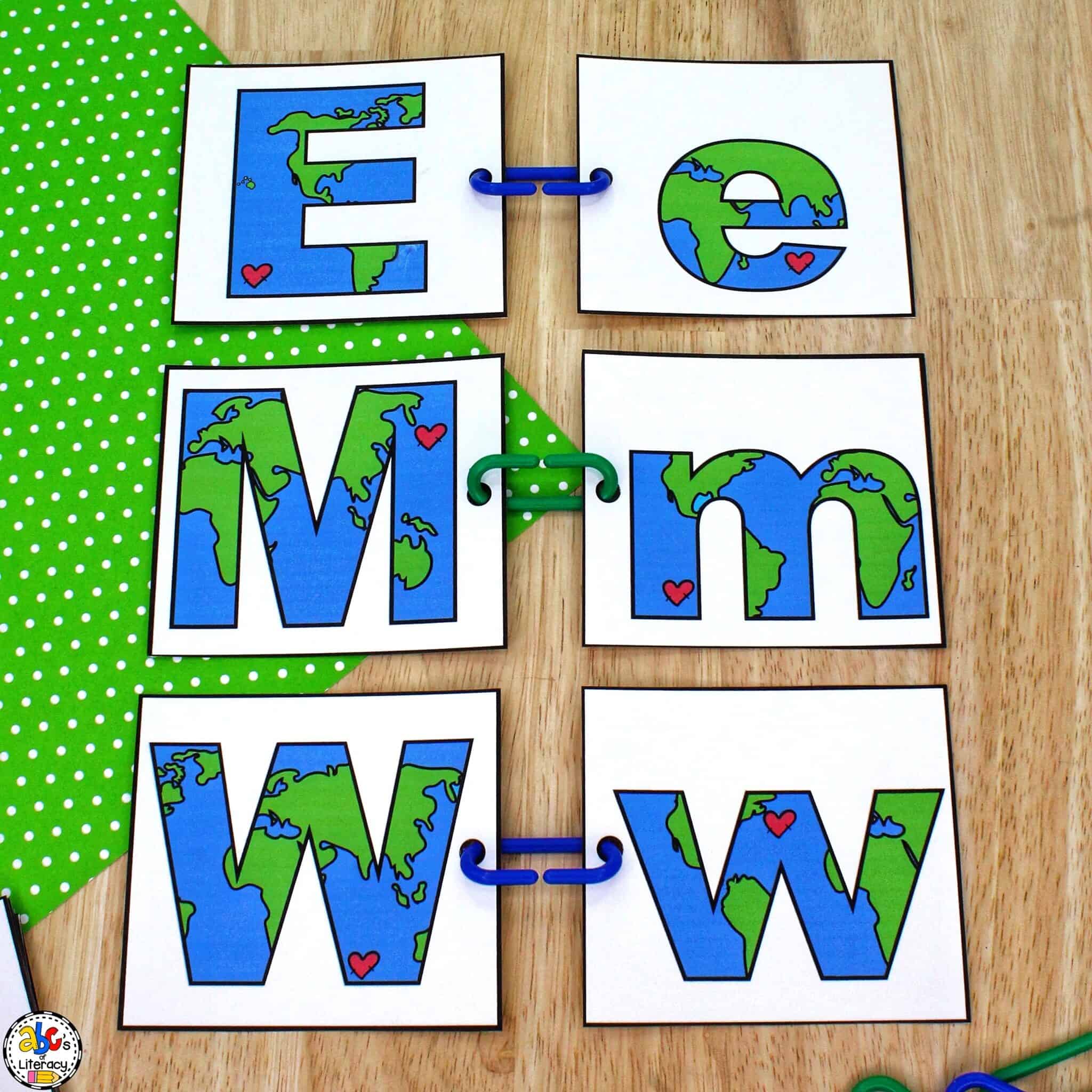 Earth Day Letter Match Activity