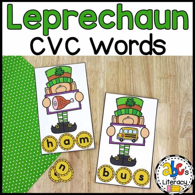 Leprechaun CVC Words Activity