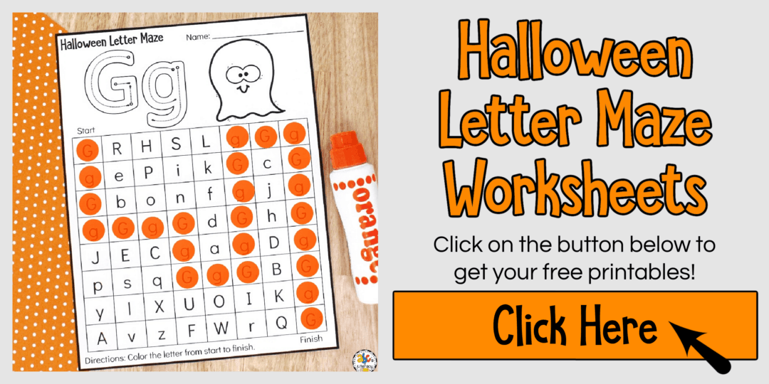 Halloween Letter Maze - ABCs of Literacy
