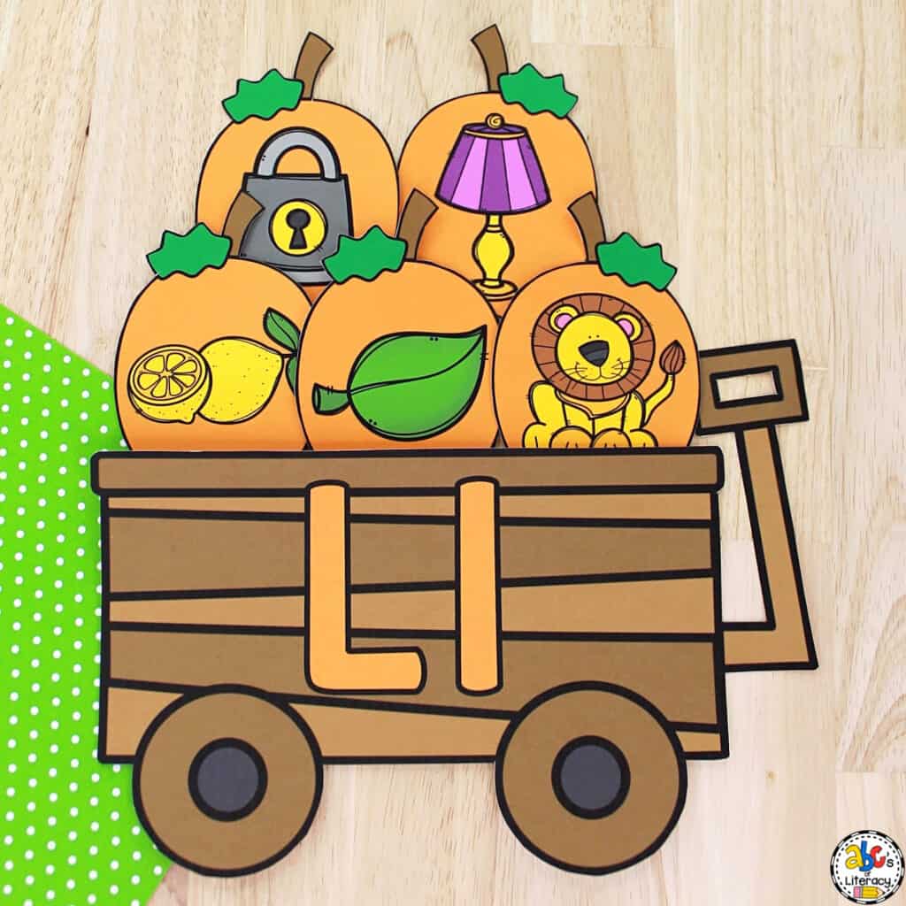 Pumpkin Beginning Sounds Sort Activity