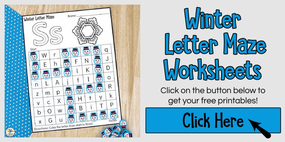 Winter Letter Maze Signup - ABCs of Literacy