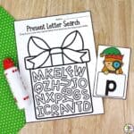 Christmas Present Letter Search Activity