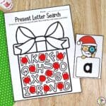 Christmas Present Letter Search Activity