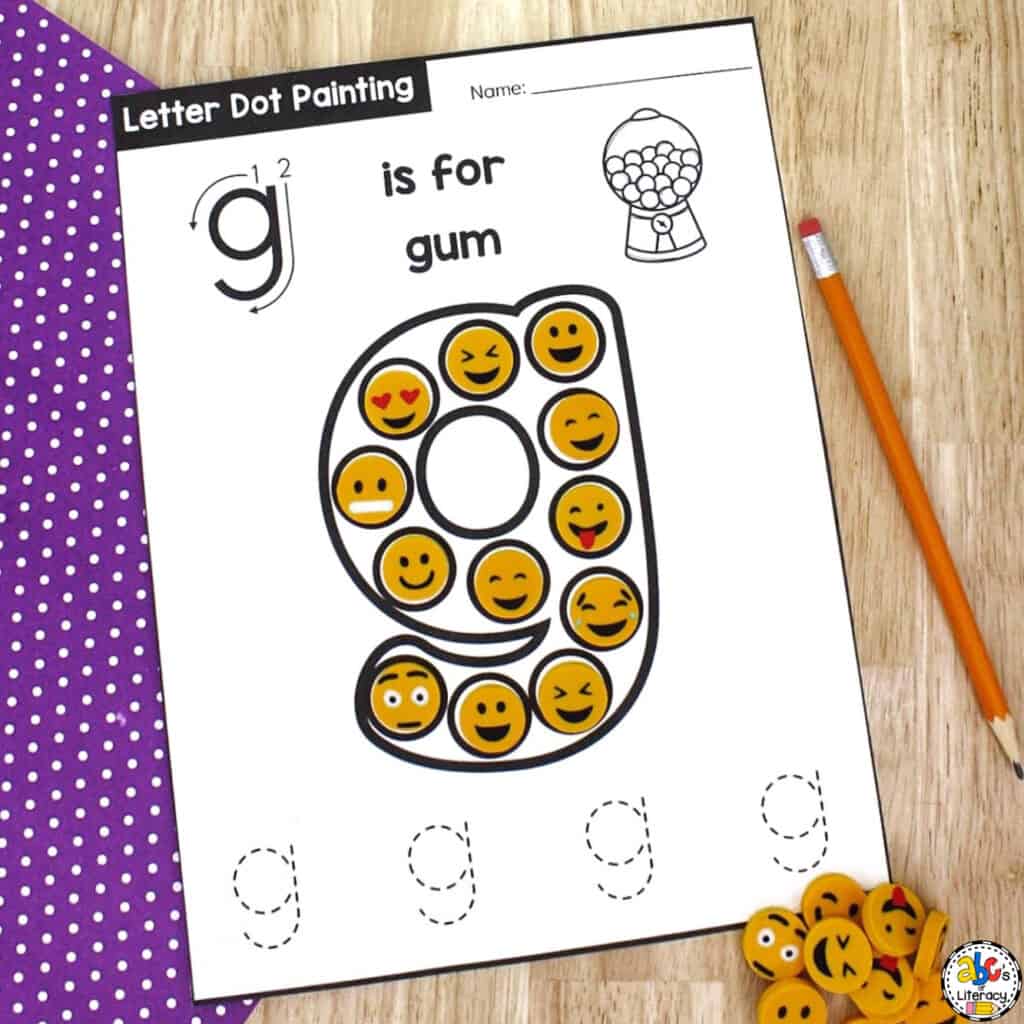Letter Dot Painting Worksheets