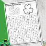 St. Patrick's Day Letter Maze Preschool Worksheets