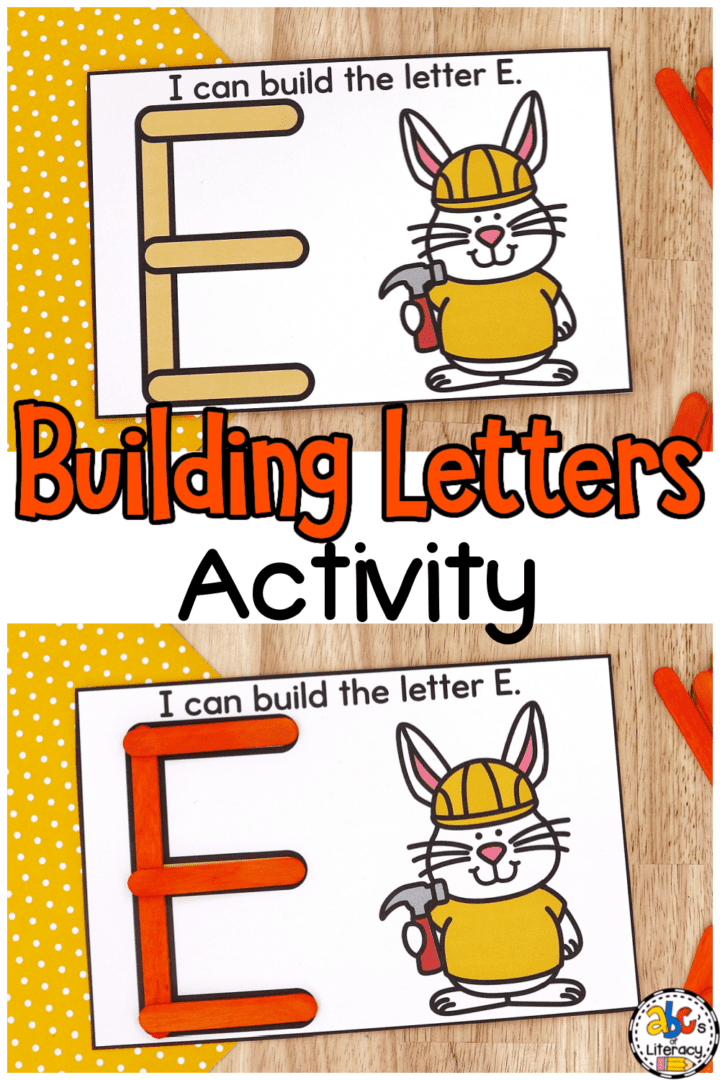 Easter Building Letters Activity