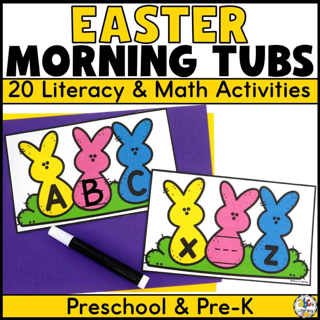 Easter Building Letters Activity