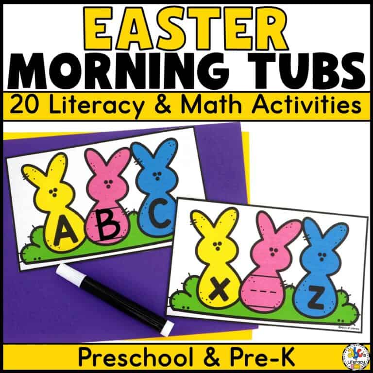 Easter Building Letters Activity