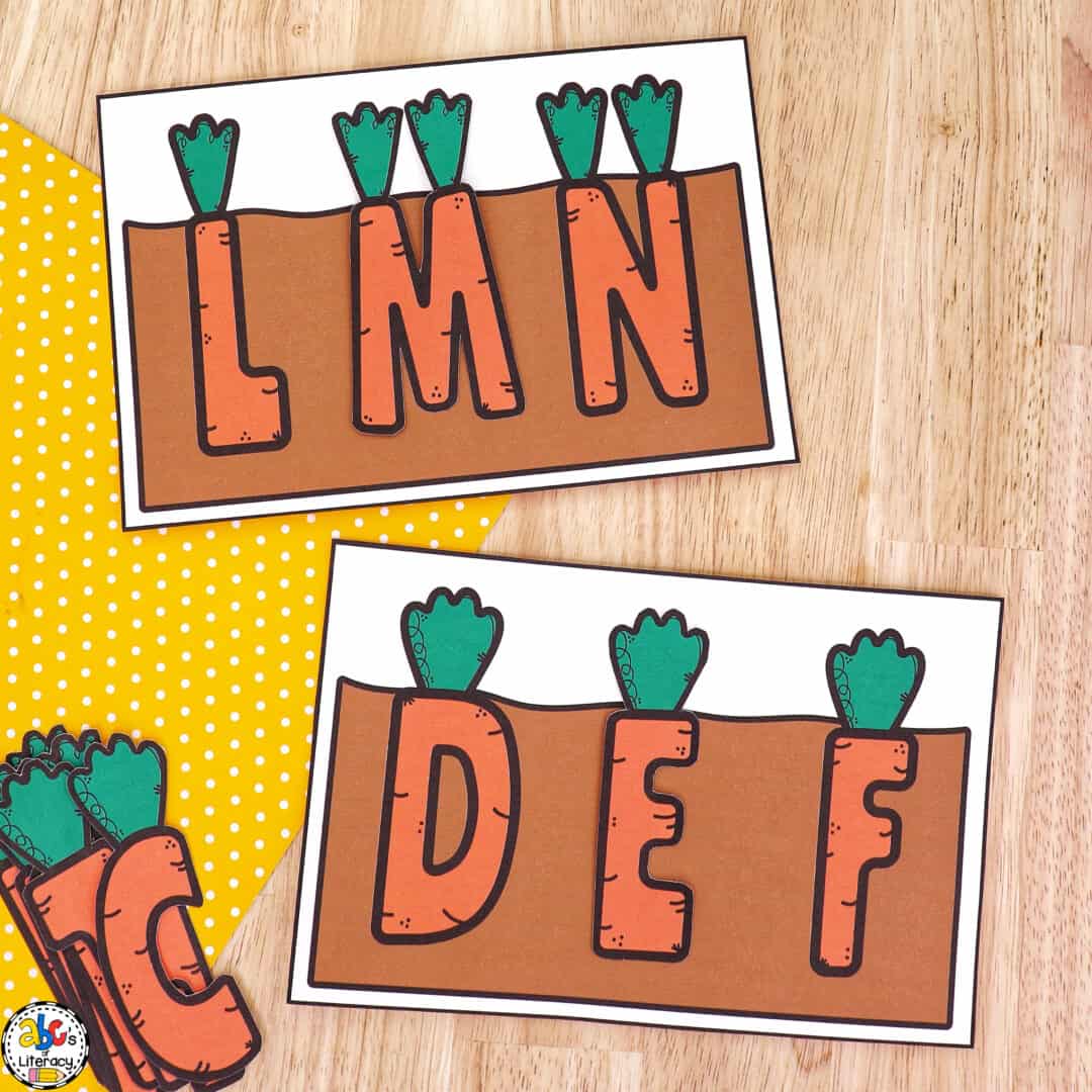 Carrot Letter Order Activity
