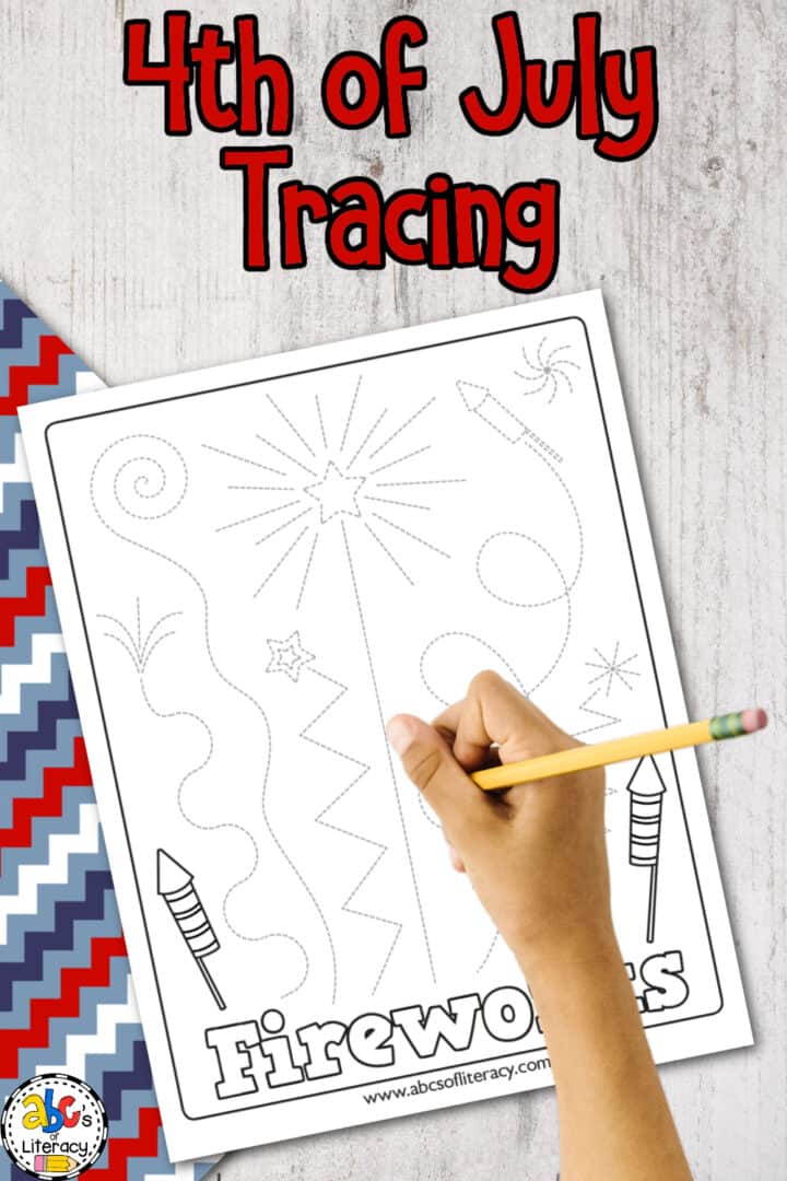4th of July Tracing Worksheets
