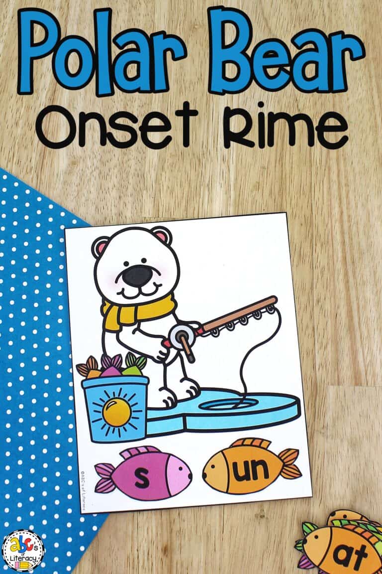 Polar Bear Onset & Rime Activity - ABCs of Literacy