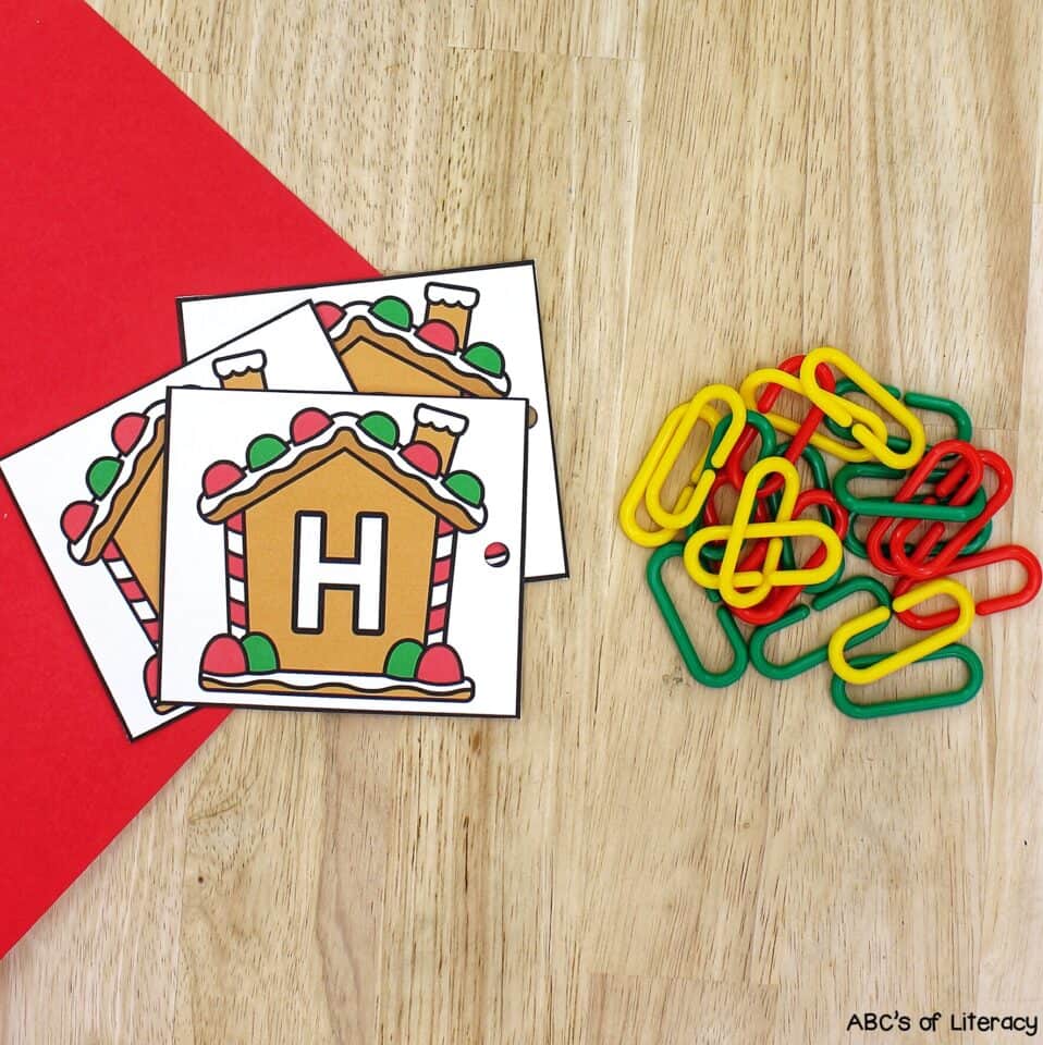 Gingerbread House Letter Matching Activity - ABCs of Literacy