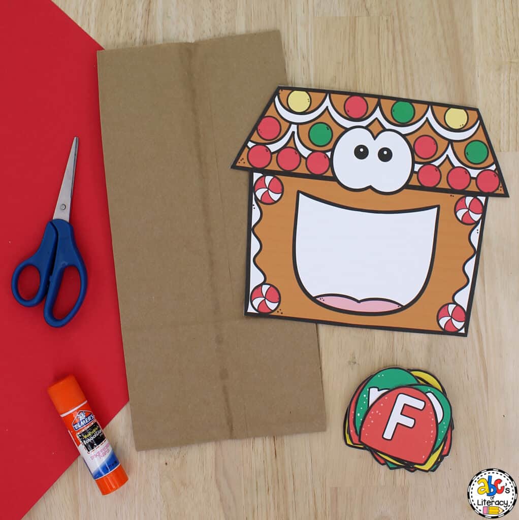 Gingerbread House Letter Recognition Activity