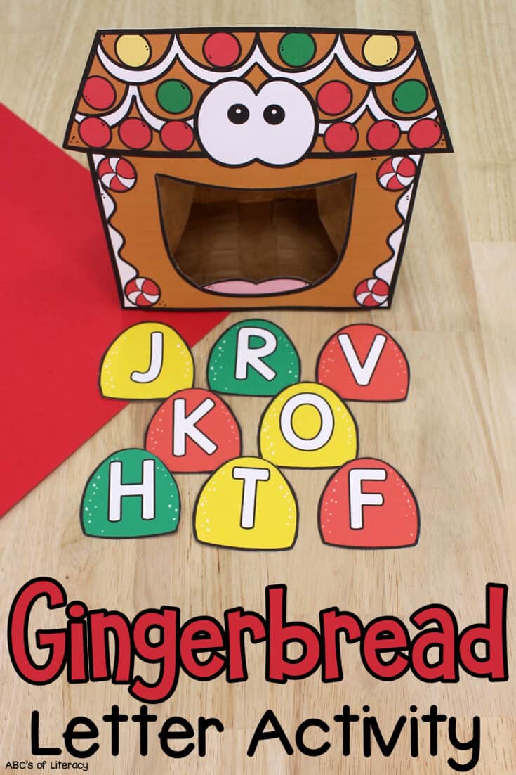 Gingerbread House Letter Recognition Activity