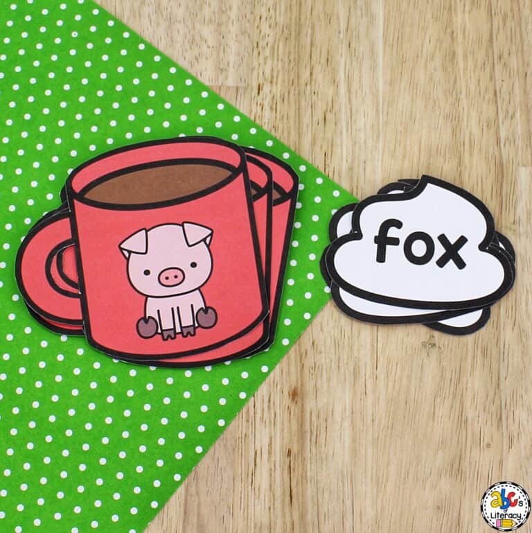 Hot Cocoa CVC Words Activity