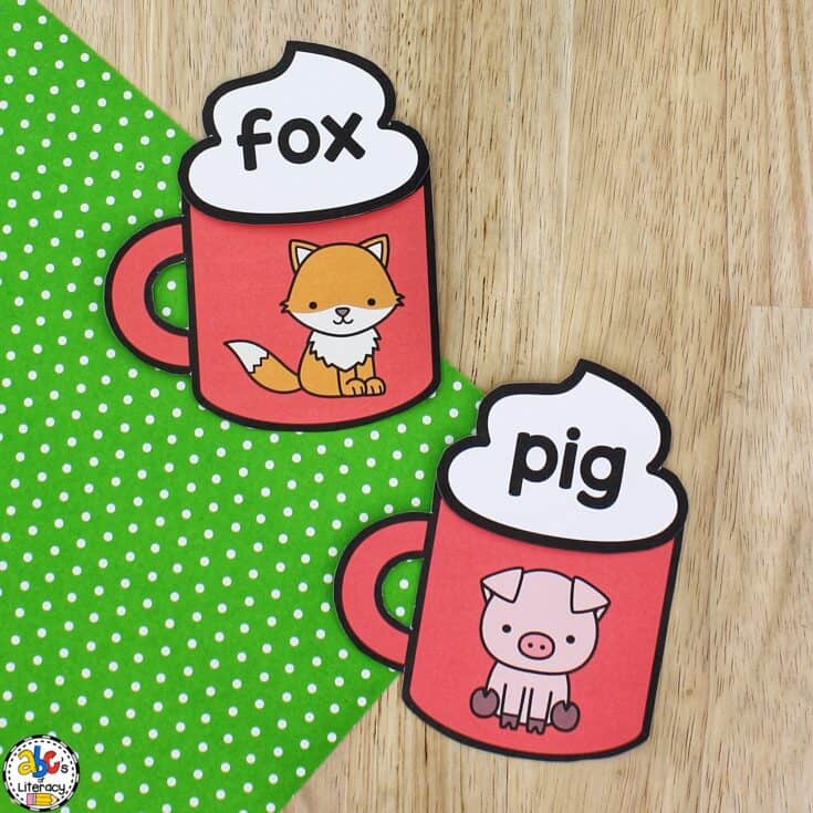 Hot Cocoa CVC Words Activity