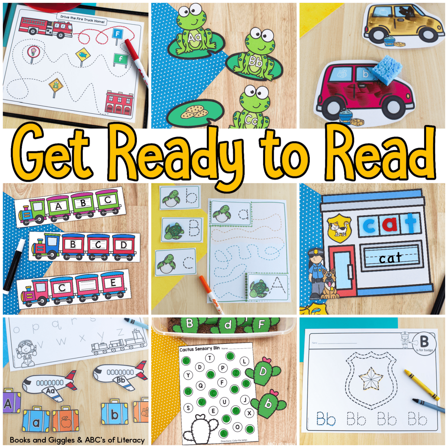 Get Ready to Read Activities Bundle - ABCs of Literacy