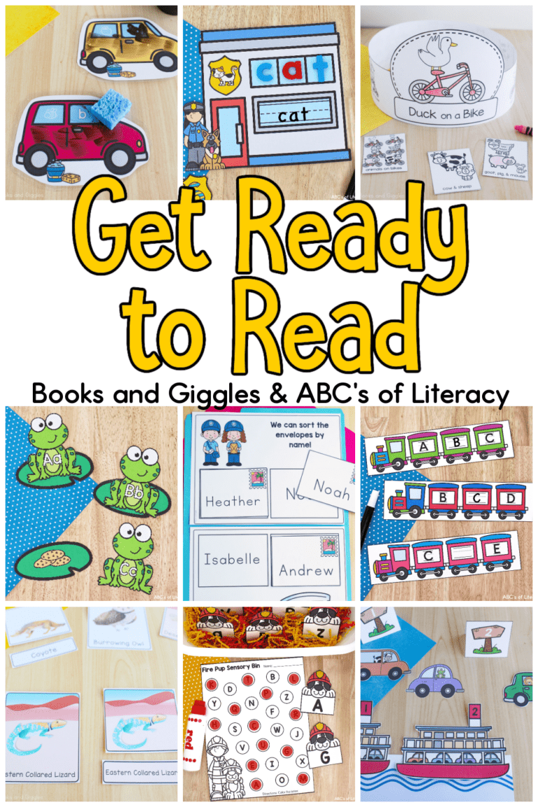 Get Ready to Read Activities Bundle - ABCs of Literacy