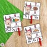 Reindeer Letter Sounds Clip Cards