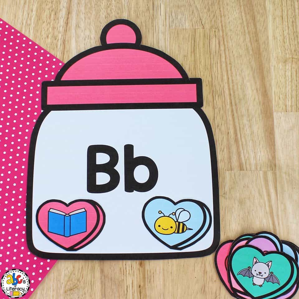 Valentine's Day Beginning Sounds Activity