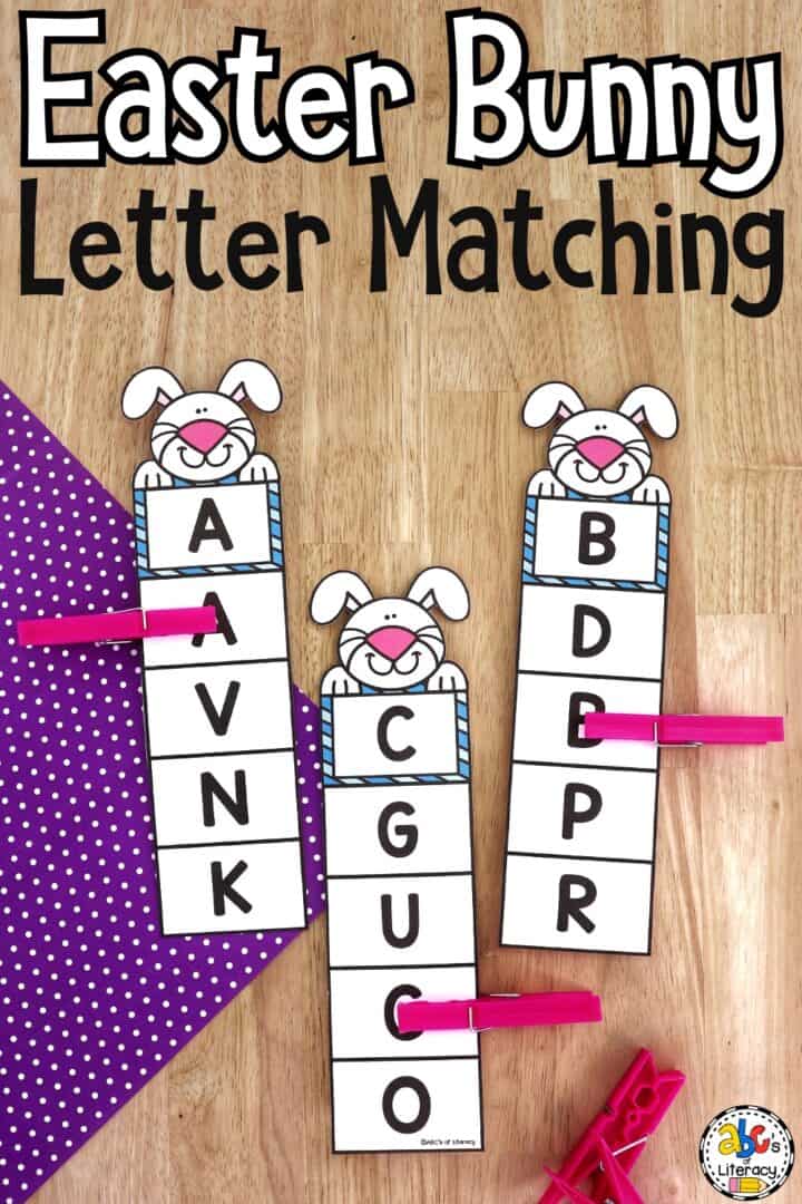 Easter Alphabet Clip Cards
