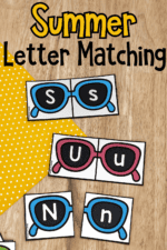 Summer Letter Matching Puzzles