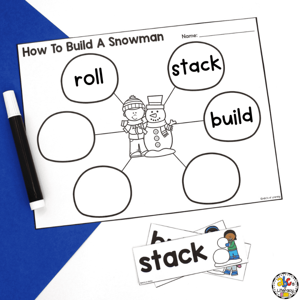 Snowman Writing Activity