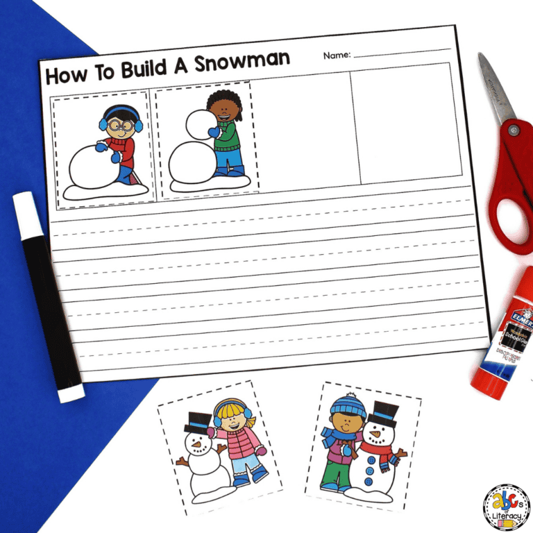Snowman Writing Activity