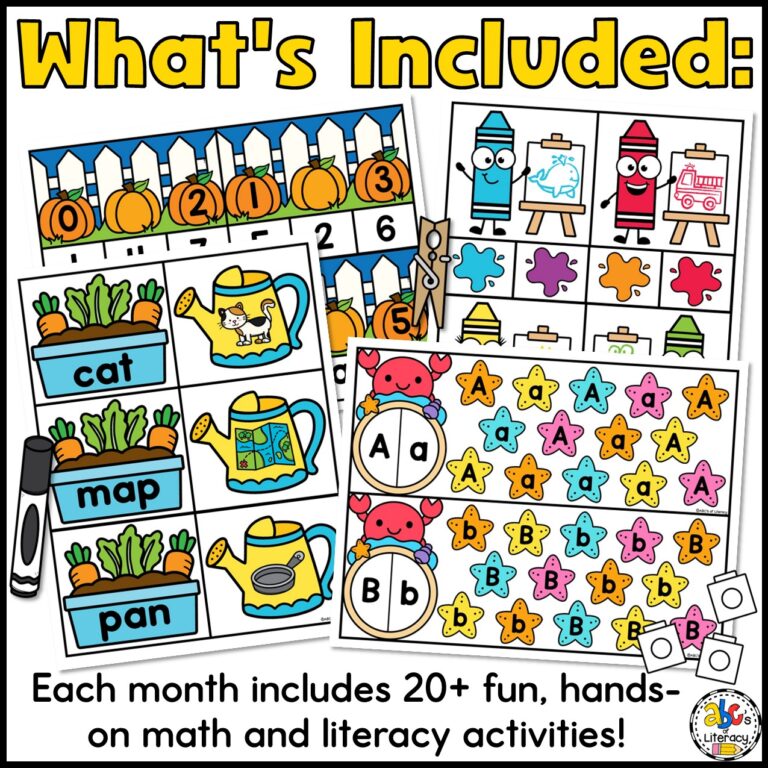 Morning Tubs for Preschool Resource - ABCs of Literacy