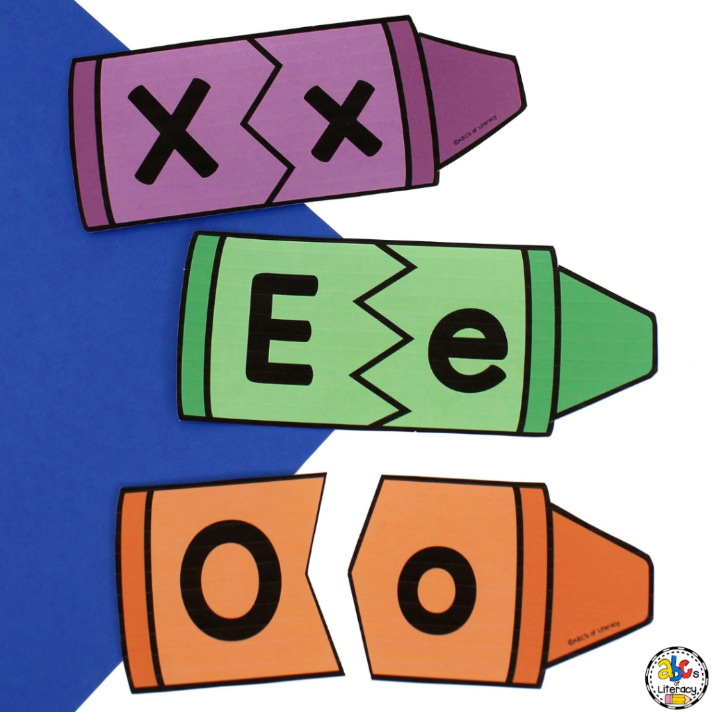 Back to School Letter Matching Puzzles