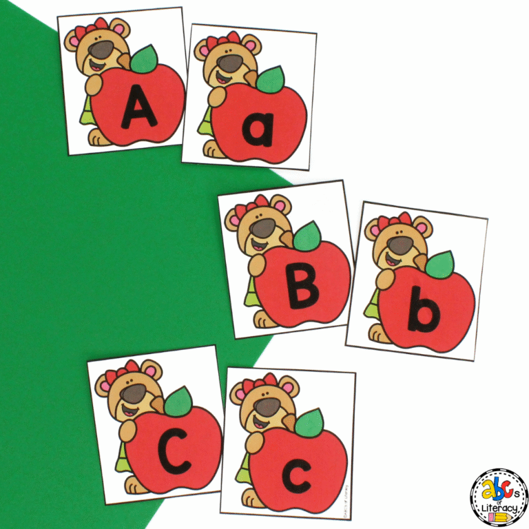 Fall Letter Matching Activity