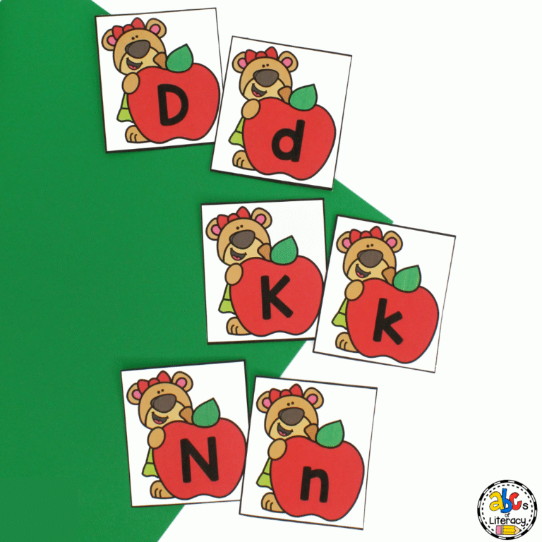 Fall Letter Matching Activity