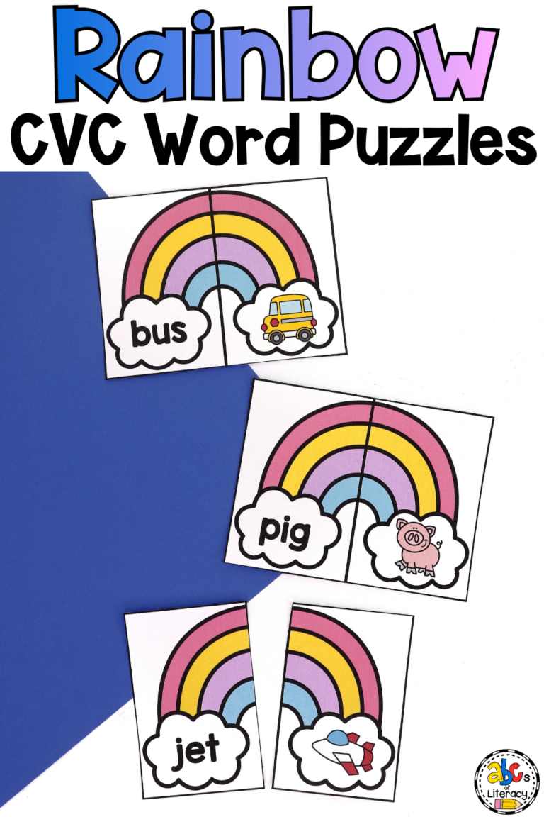Spring CVC Word Puzzles